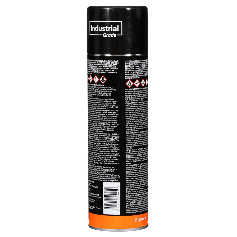 50045 - 3M™ Foam Fast Spray Adhesive 74, Clear, 24 fl oz Can (Net Wt 1