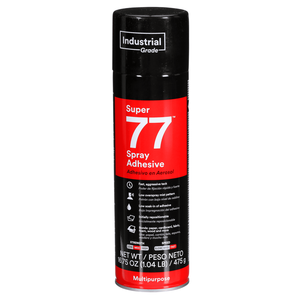 21210 - 3M™ Super 77™ Multipurpose Spray Adhesive, 24 fl oz Can (Net W